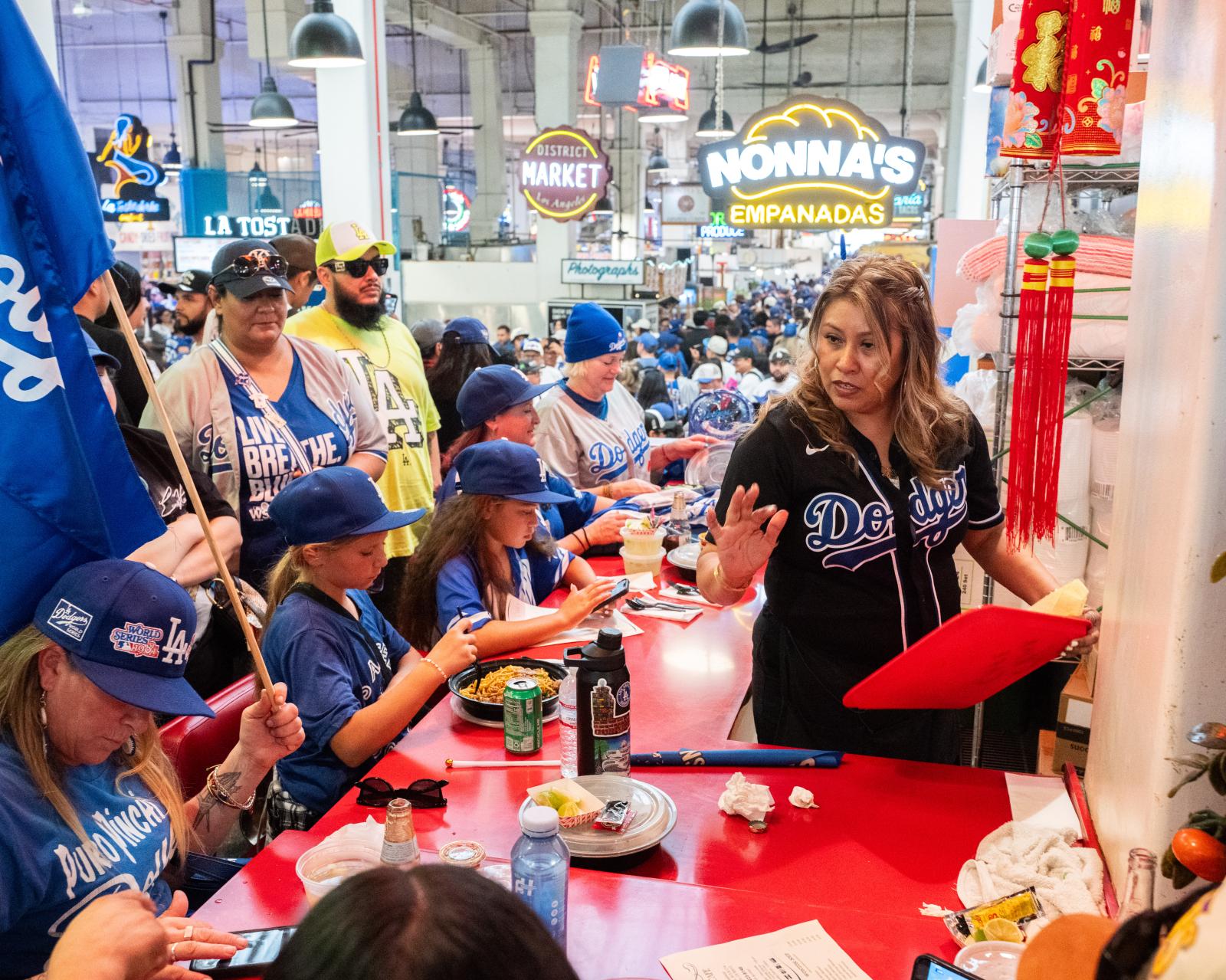 2025 Dodgers World Series Parade: Grand Central Market by Nick Agro