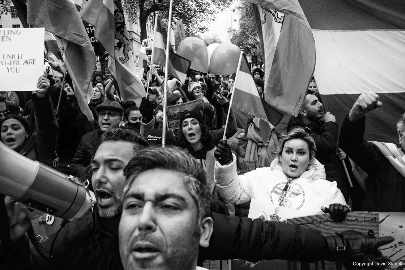 Iran Revolution protests, London, 2022 by David Sladek
