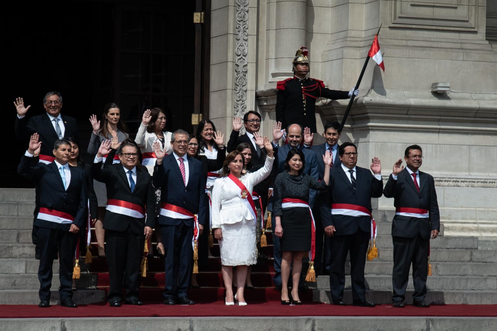 Peru's President Dina Boluarte Swears In Her Cabinet - Audrey Cordova ...