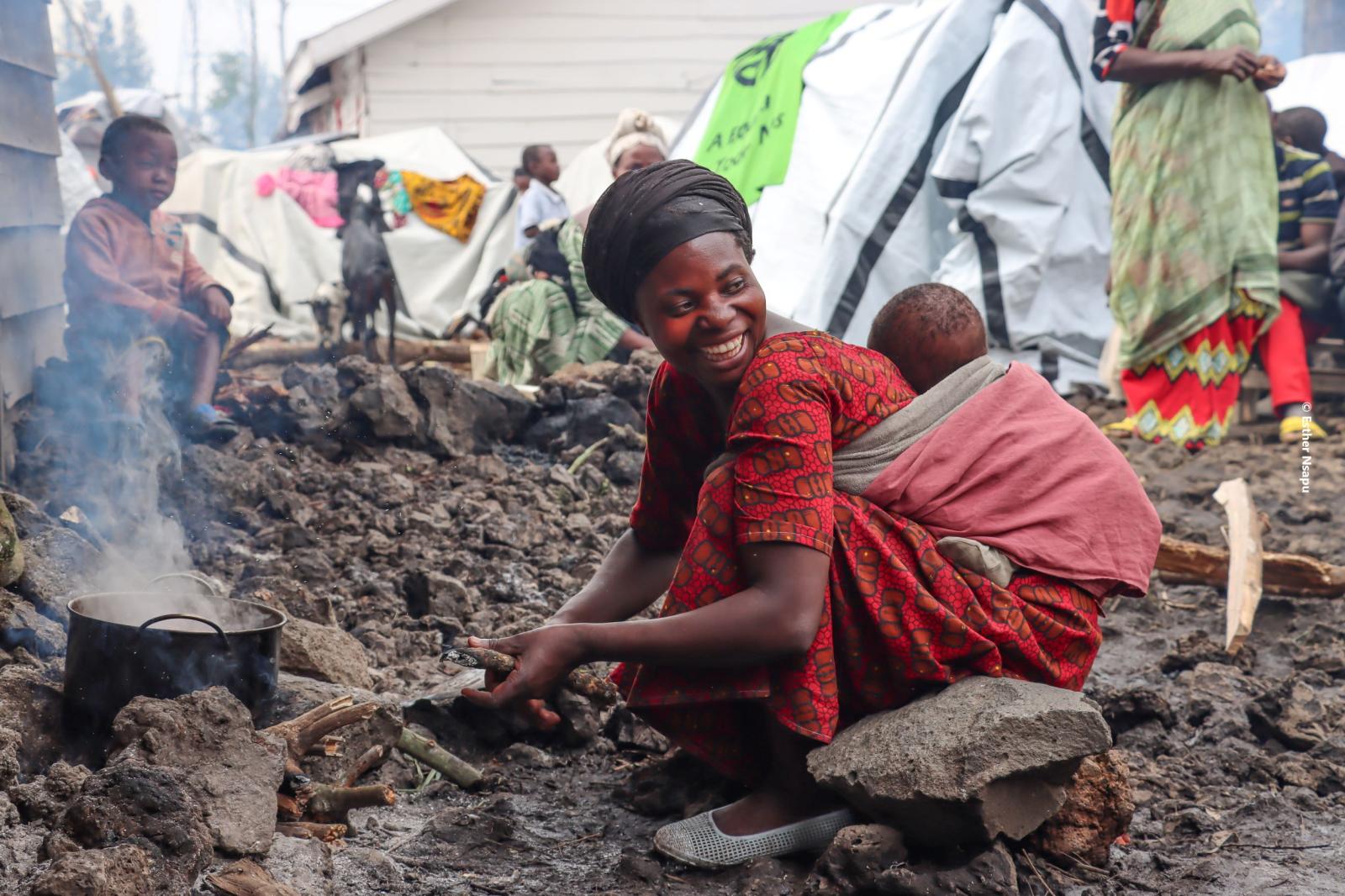 It is not easy to bring a smile to the faces of these war-displaced ...