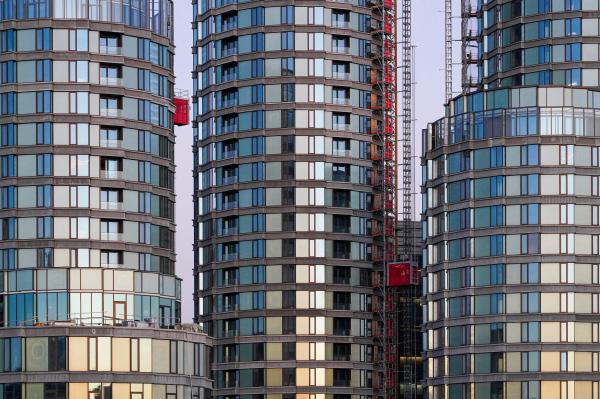 Urban Renewal: Cylindrical Towers with curved glass Facades by Michael ...
