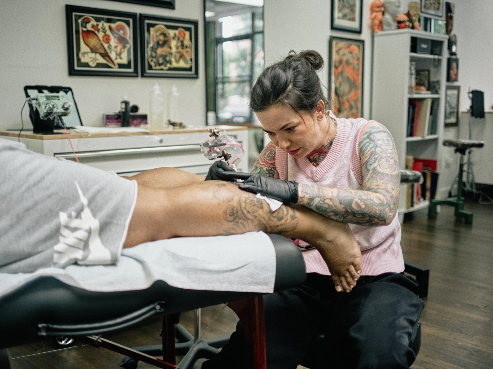 Ghost Note Tattoo by Shawn Bruce