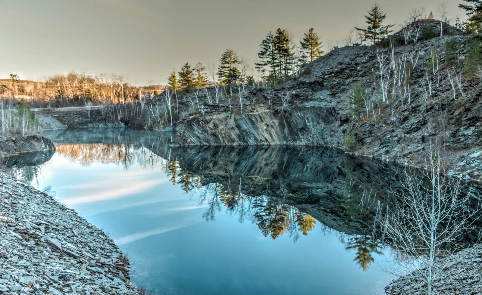 Vermont Slate Quarry by Barrack Evans