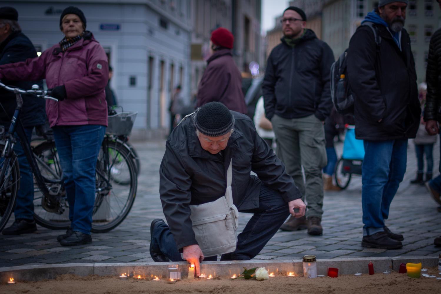 75th memorial of Allied Bombing of Dresden in WW2 by craig stennett