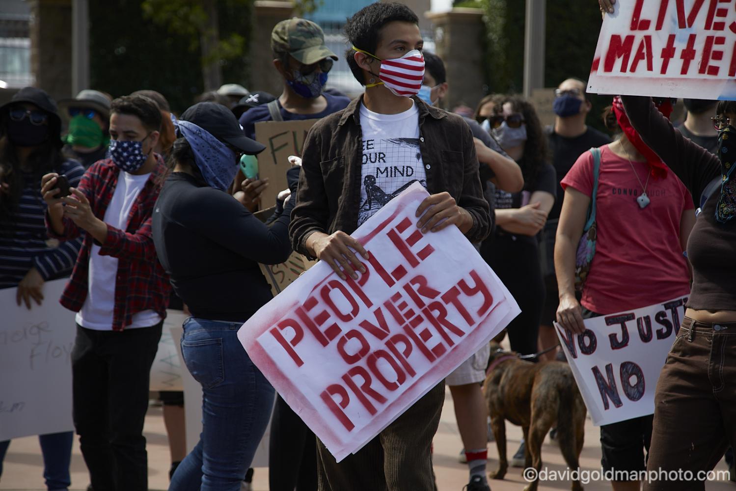 Mariachi Plaza Protest, Boyle Heights (Los Angeles) by David Goldman
