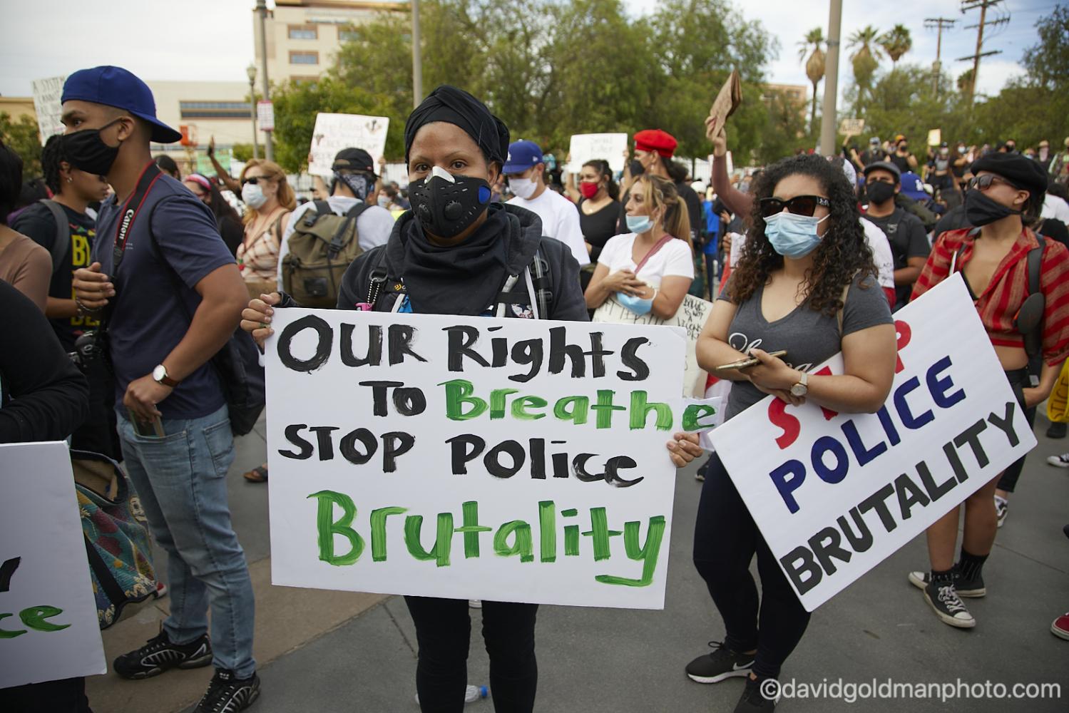 Mariachi Plaza Protest, Boyle Heights (Los Angeles) by David Goldman