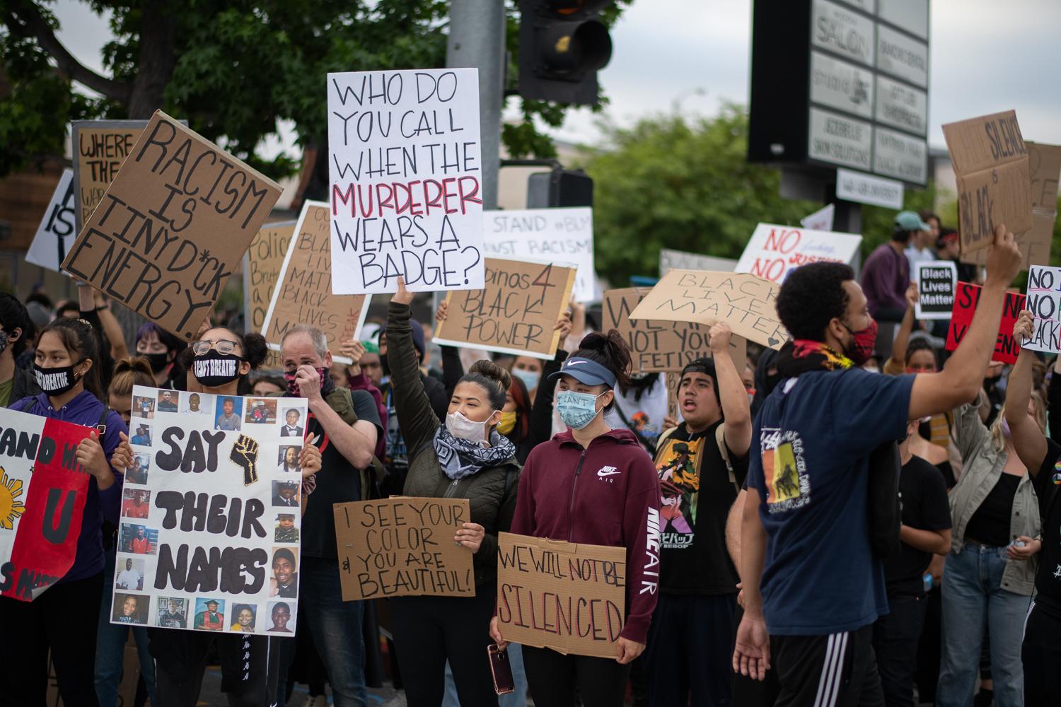 Peaceful BLM Protest - San Diego CA by Frank Rogozienski