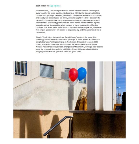 Ghost World photobook review on Float Magazine by Juan Rodrí­guez Morales