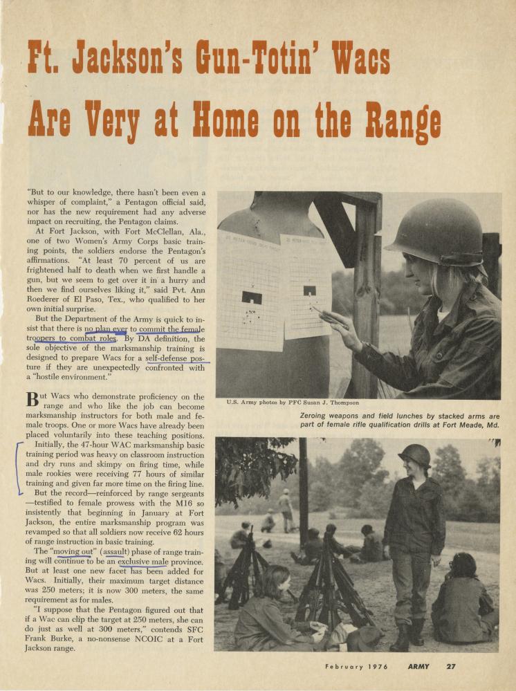 Women in the US Army (1975-76) - Susan Meiselas