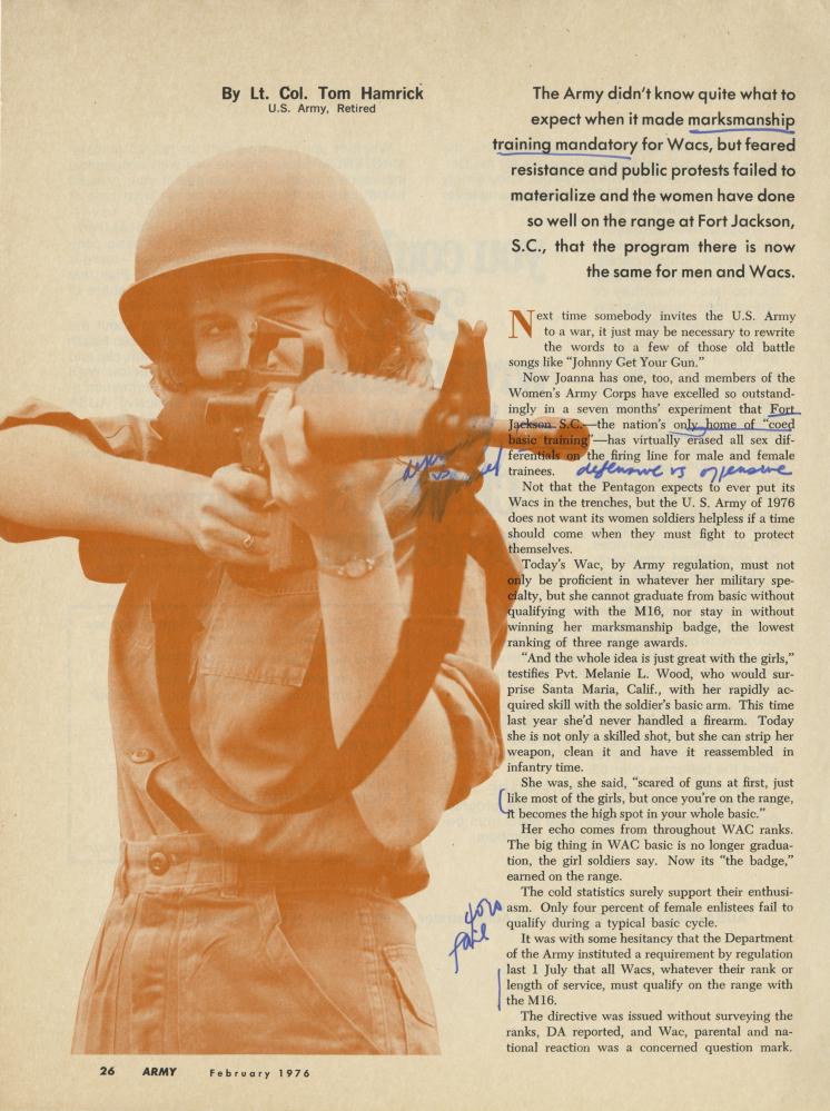 Women in the US Army (1975-76) - Susan Meiselas