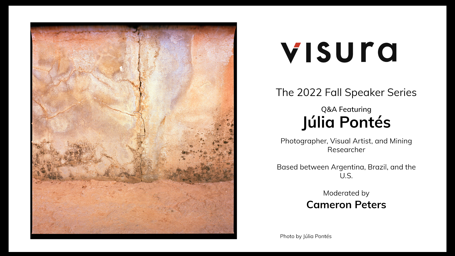 Visura’s 2022 Fall Speaker Series with Photographer, Visual Artist, and ...