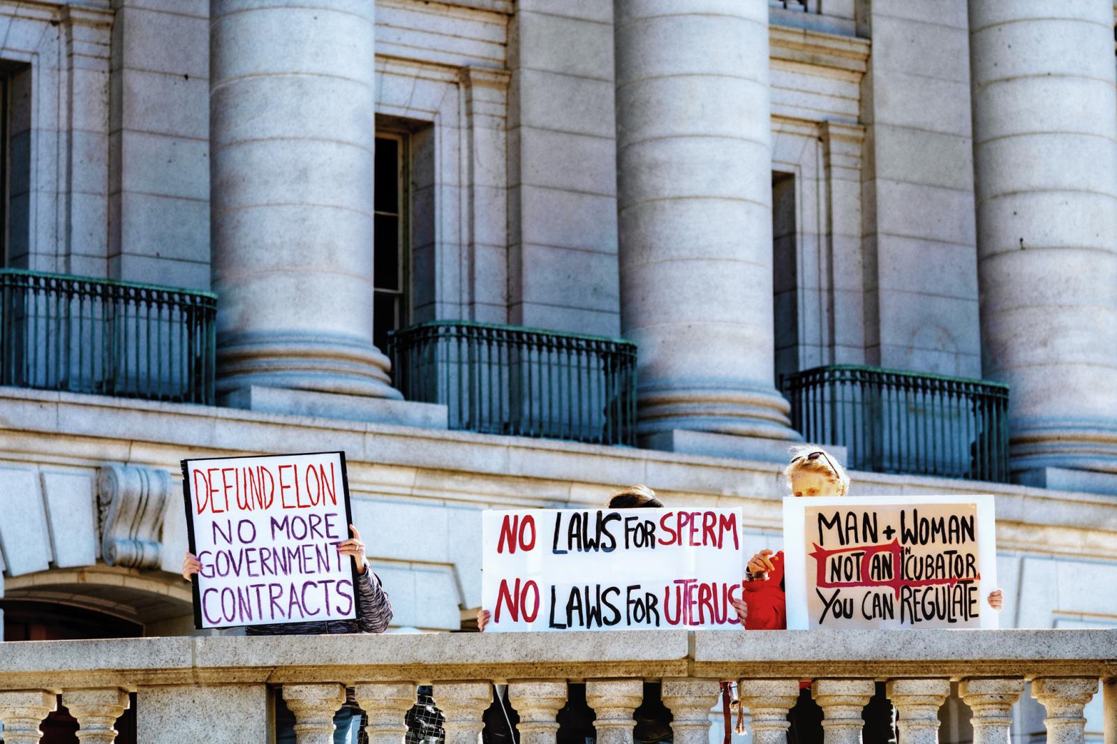 Musk or Us: Rally to Defend Democracy - new normal photography